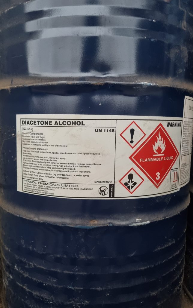 DI ACETONE ALCOHOL - Pantel Chemicals LTD